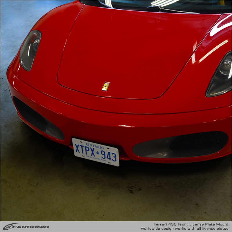 Ferrari F430 (2005-2009) License Plate Mount – Carbonio