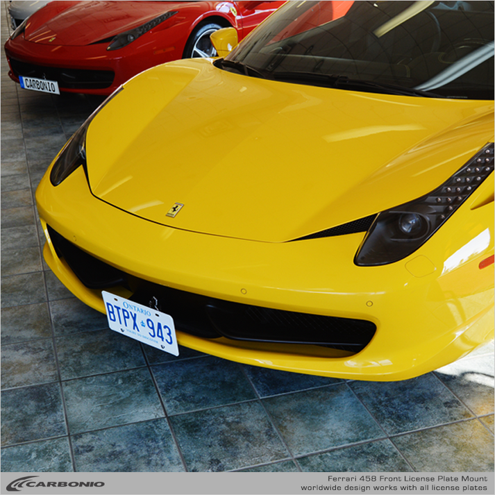 Ferrari F458 (2010-2015) License Plate Mount – Carbonio