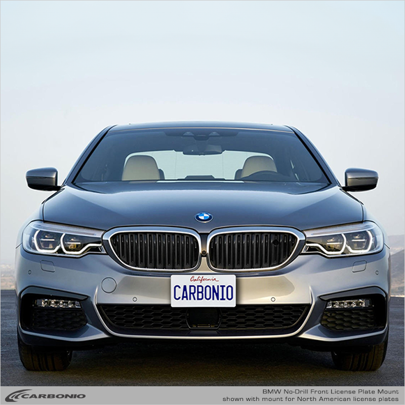 BMW 5-Series (2016-2025) No-Drill Front License Plate Mount – Carbonio