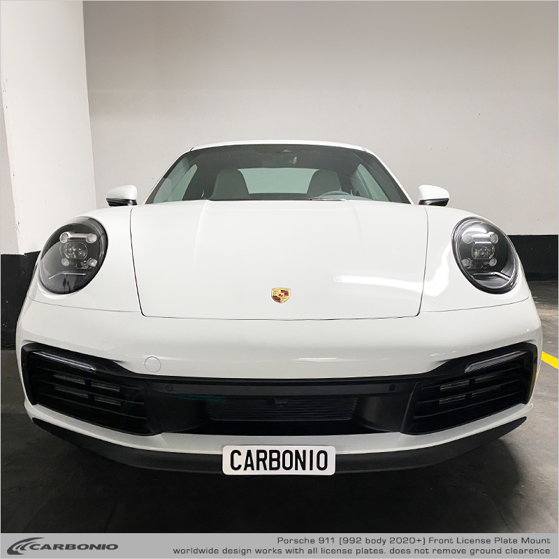 Porsche 911 (992.1 body 2020-2024) No Drill Front License Plate Mount ...