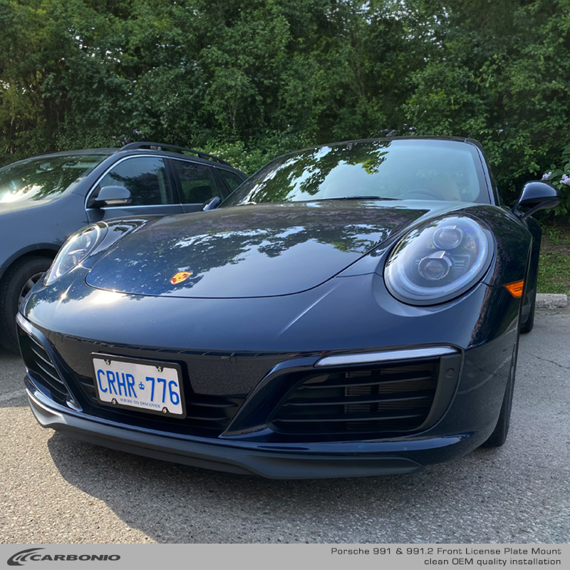 Porsche 911 (991.2 body 2017-2019) No Drill Front License Plate Mount ...