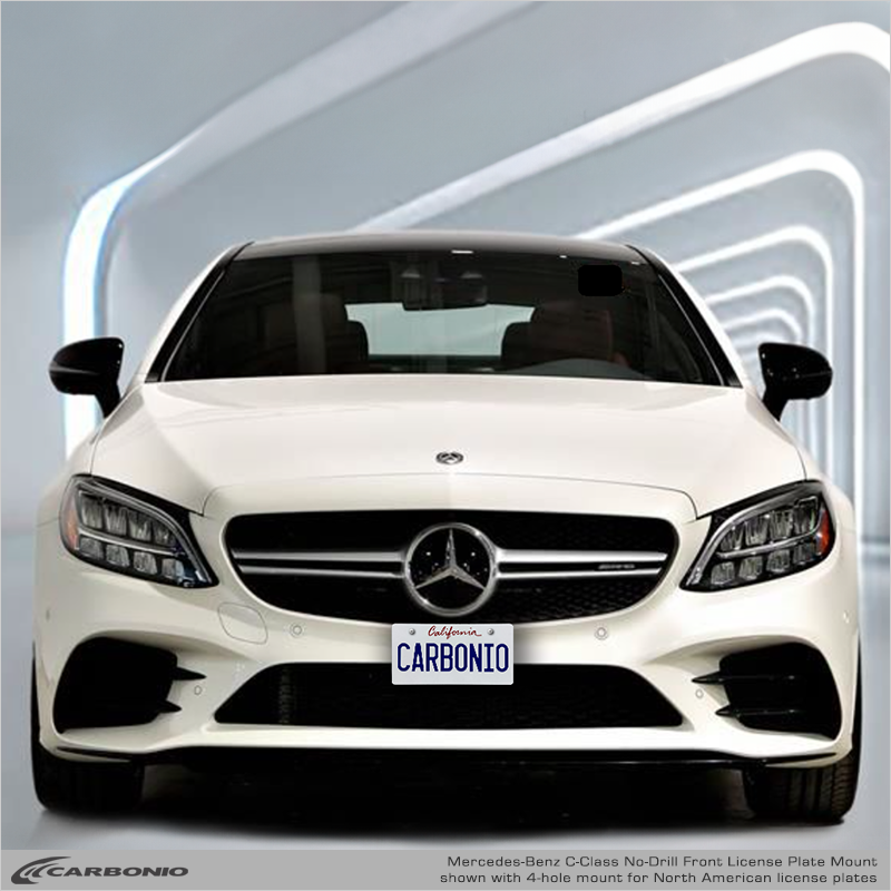Mercedes-Benz C-Class (2019-2023) No-Drill Front License Plate Mount ...