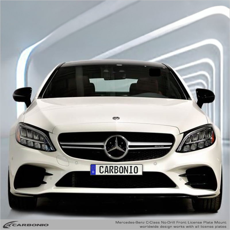 Mercedes-Benz C-Class (2019-2023) No-Drill Front License Plate Mount ...