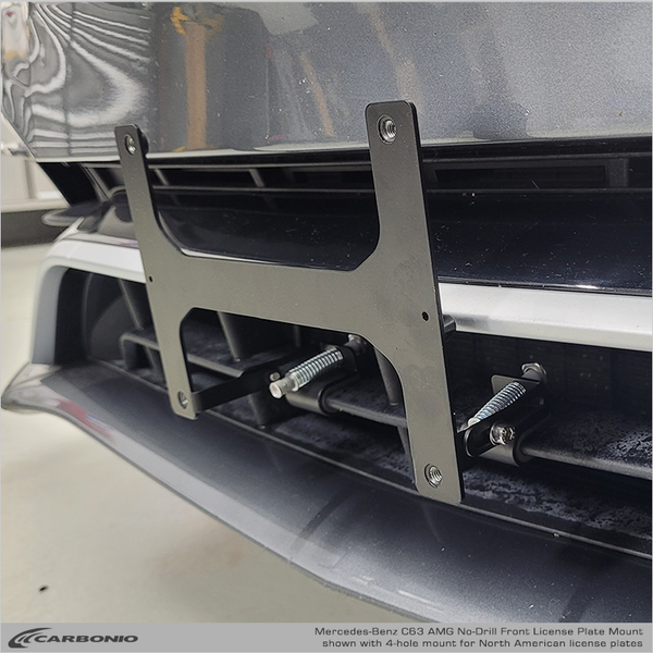 Mercedes-Benz C63 AMG No-Drill Front License Plate Mount – Carbonio
