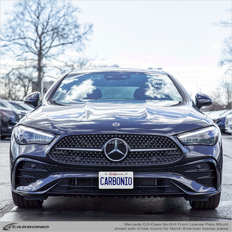 Mercedes-Benz CLE (2024-2025) No-Drill Front License Plate Mount – Carbonio