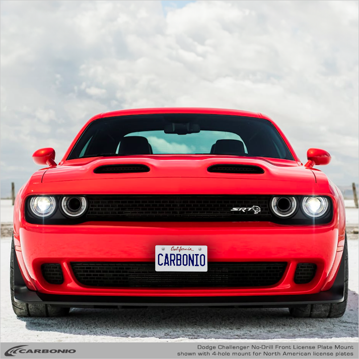 Dodge Challenger (2015-2023) No Drill License Plate Mount – Carbonio