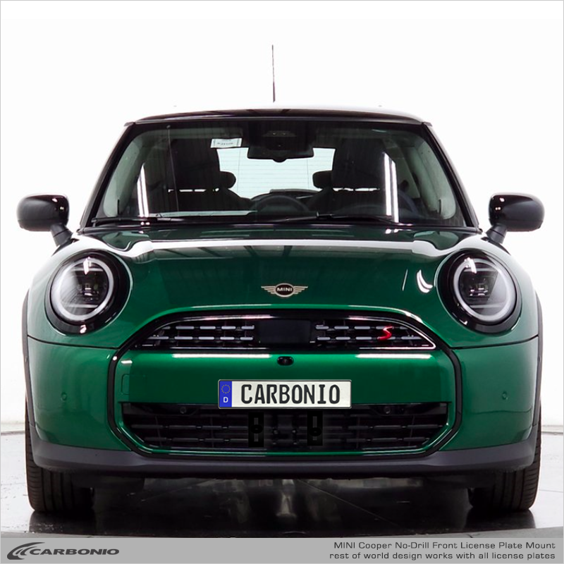 MINI Cooper (2025-2026) No Drill License Plate Mount – Carbonio