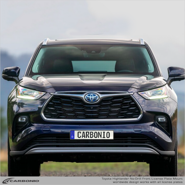 Toyota Highlander No-Drill License Plate Mount – Carbonio