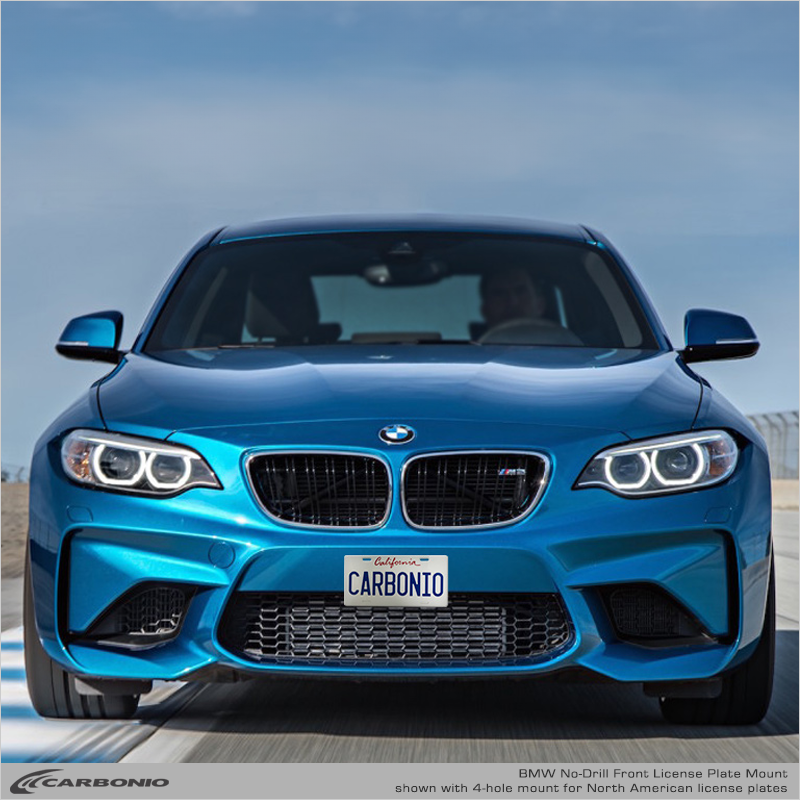 BMW M2 (2015-2021) No-Drill Front License Plate Mount – Carbonio