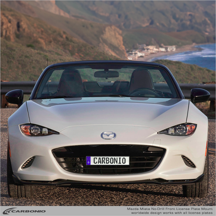 Mazda MX-5 Miata (2015-2026) No-Drill Front License Plate Mount – Carbonio