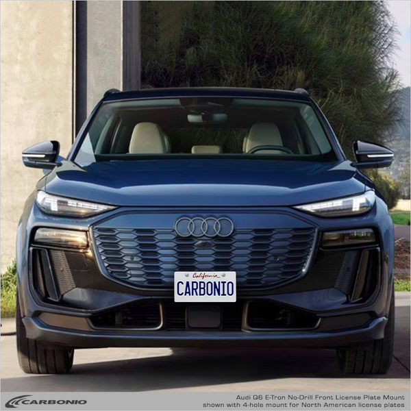Audi Q6 / SQ6 E-Tron (2025-2026) No-Drill License Plate Mount – Carbonio