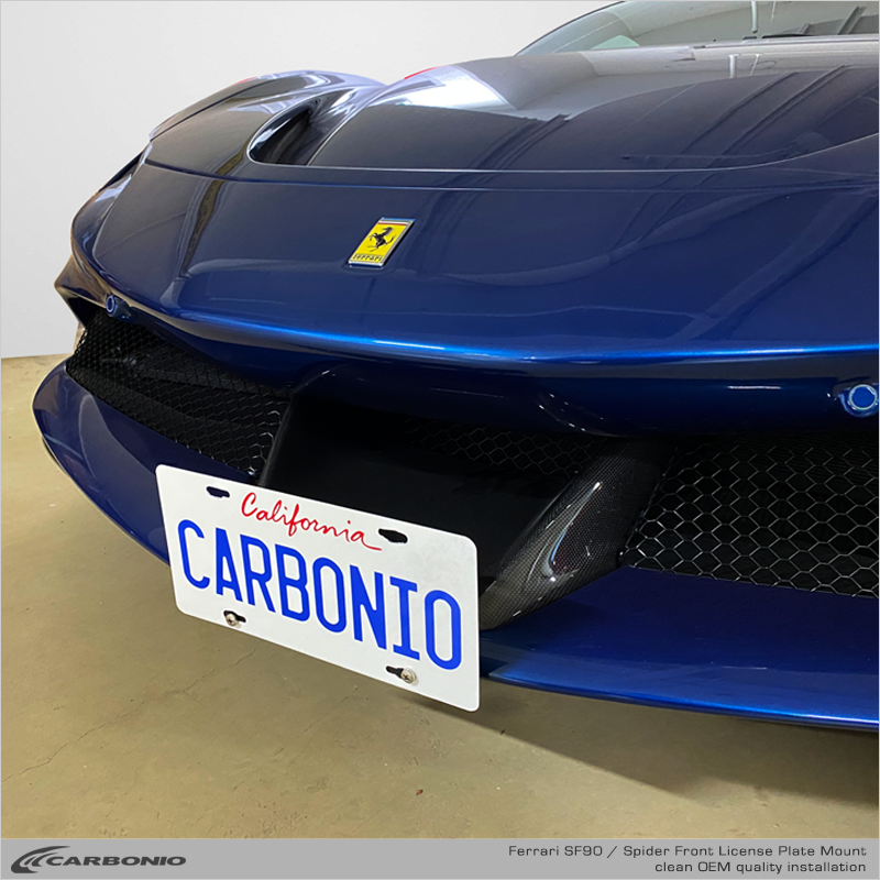 Ferrari SF90 Stradale & Spider No Drill License Plate Mount – Carbonio