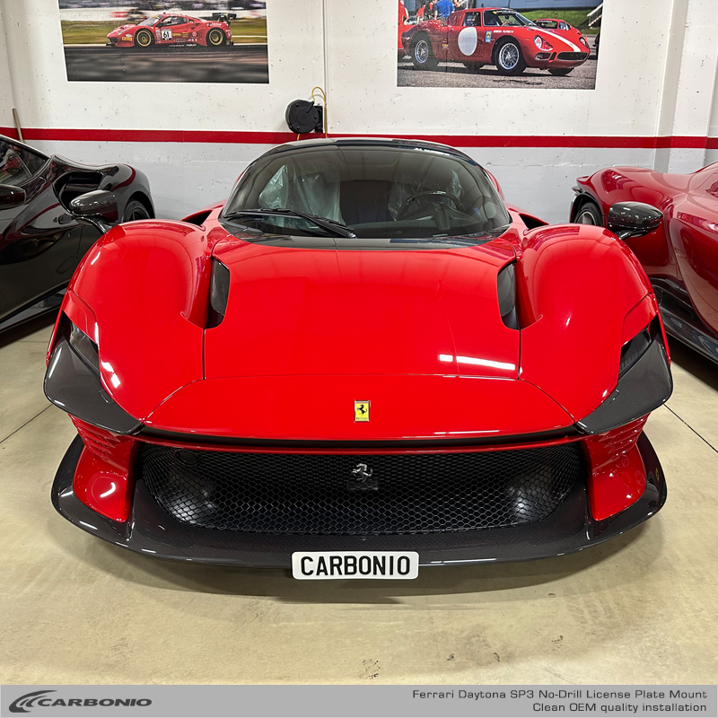 Ferrari Daytona SP3 (2024-2026) No Drill License Plate Mount – Carbonio