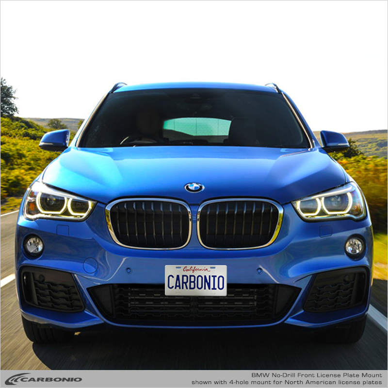 BMW X1 (2015-2025) No-Drill Front License Plate Mount – Carbonio