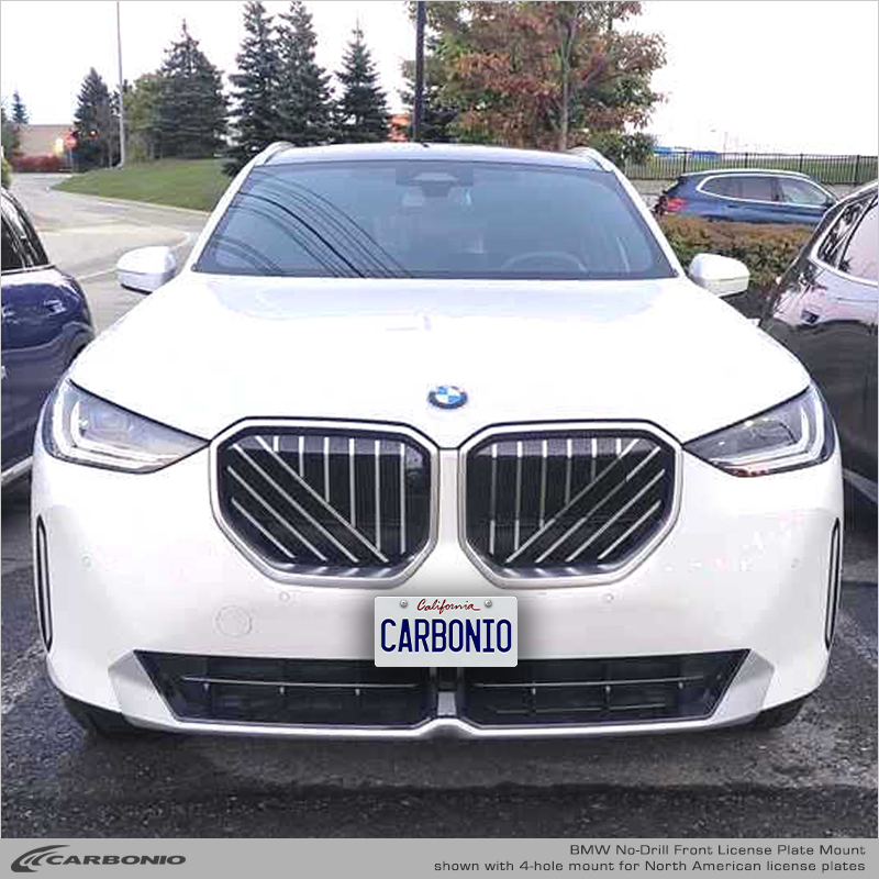 BMW X3 (2025-2026) No-Drill Front License Plate Mount – Carbonio